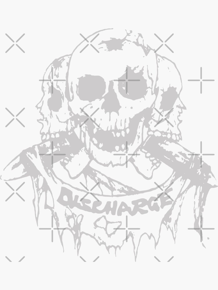 "Discharge - Skulls" Sticker for Sale by BristolHummm | Redbubble