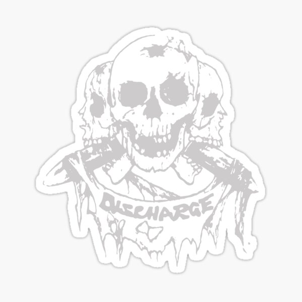 "Discharge - Skulls" Sticker for Sale by BristolHummm | Redbubble