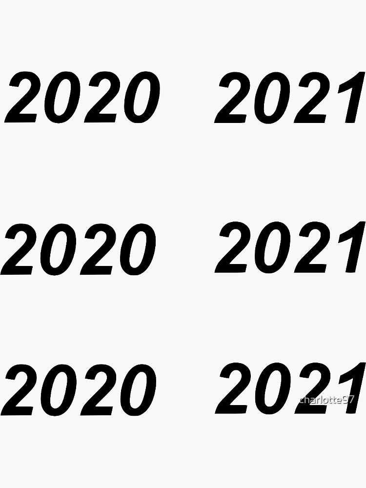 "2020 2021 label pack" Sticker for Sale by charlotte97 | Redbubble