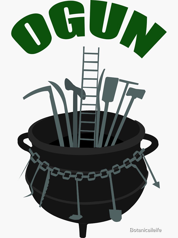 "Ogun Pot" Sticker for Sale by Botanicaileife | Redbubble