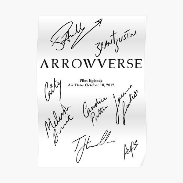 Póster «Diseño de script Arrowverse» de ArrowverseTech | Redbubble