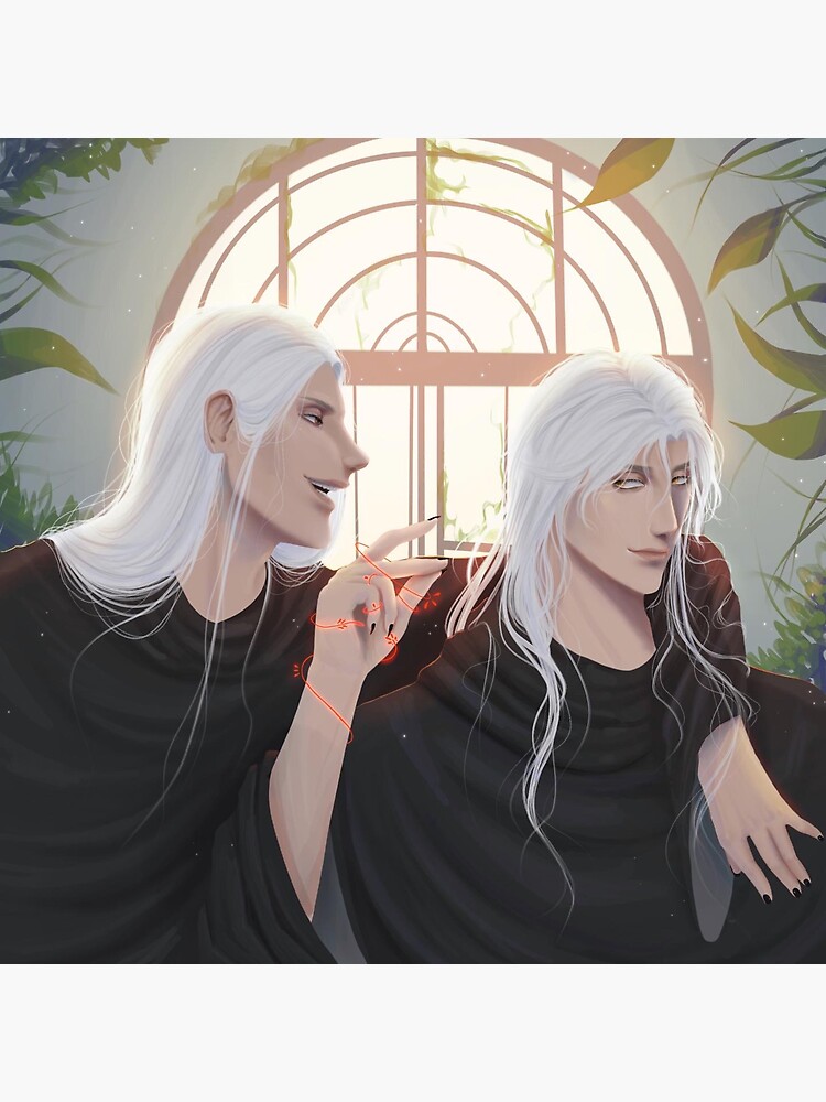 "Hades and Hythlodaeus" Sticker for Sale by Lacudraws | Redbubble