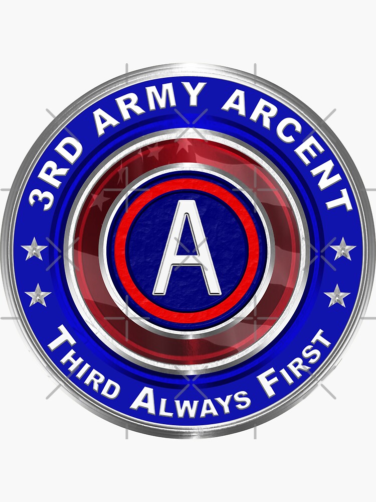 "3rd Army ARCENT " Sticker for Sale by SoldierAlways | Redbubble