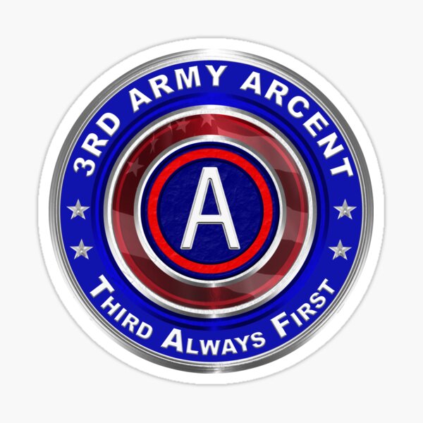 "3rd Army ARCENT " Sticker for Sale by SoldierAlways | Redbubble