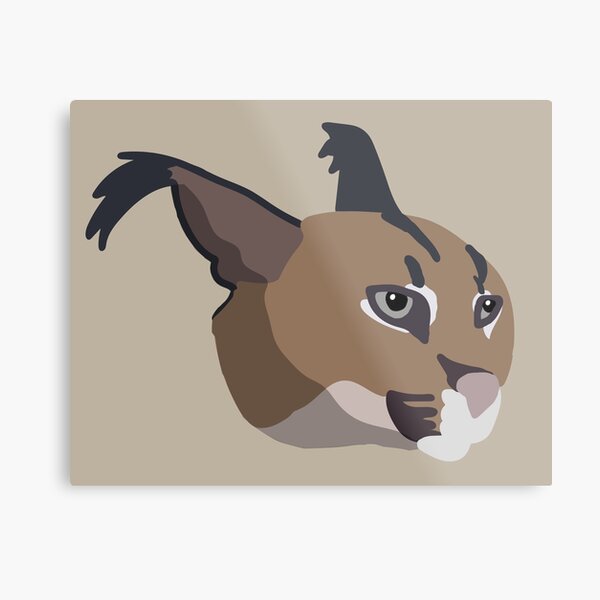 "Big Floppa Side Profile" Metal Print by Maxtown | Redbubble