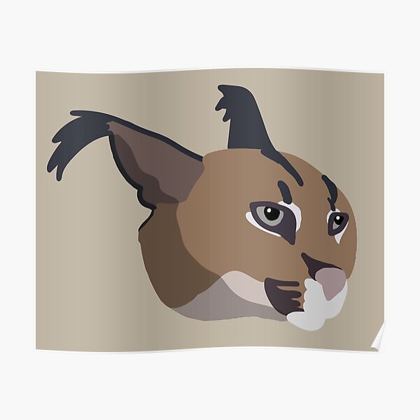 "Big Floppa Side Profile" Poster by Maxtown | Redbubble
