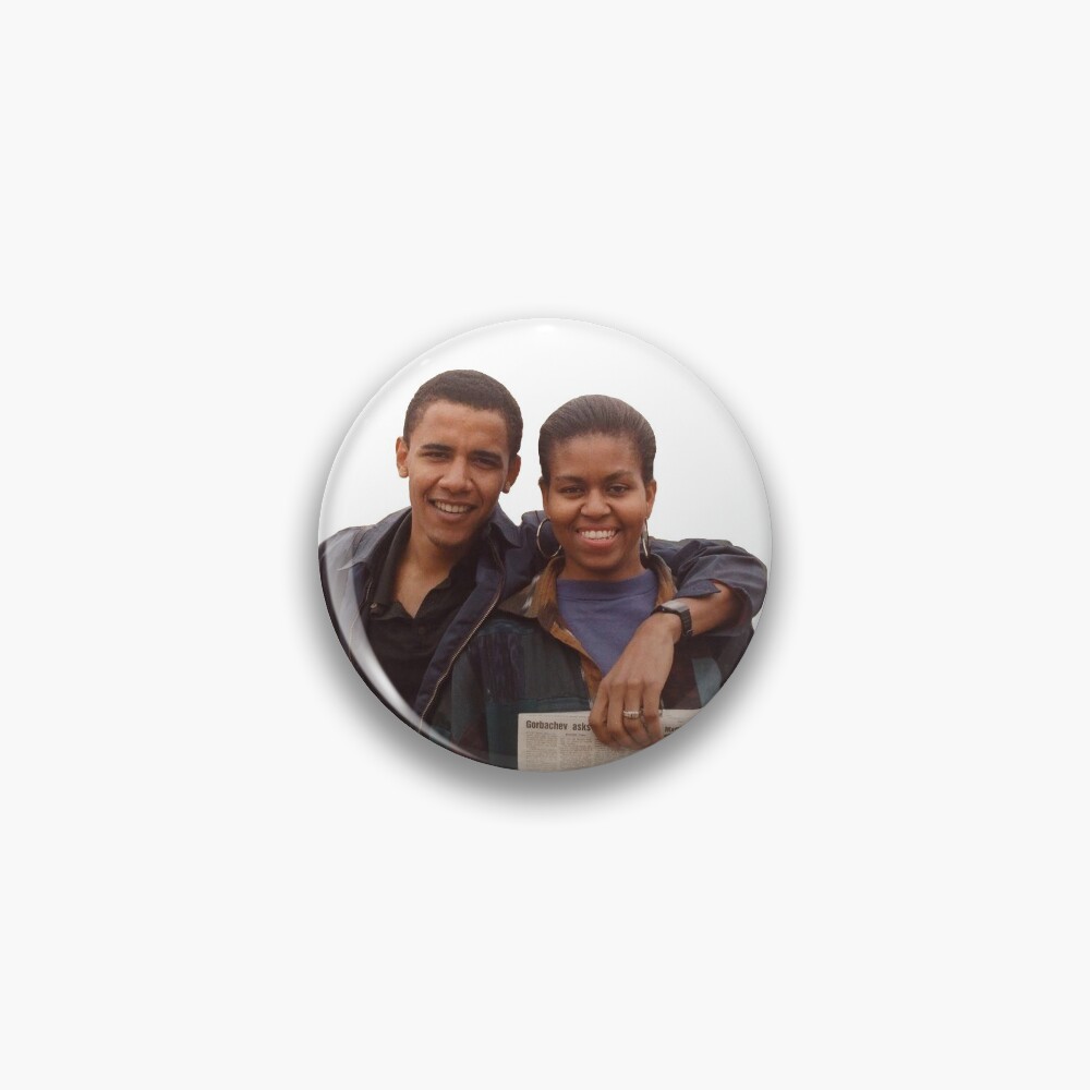"Young Barack Obama & Michelle Obama" Sticker for Sale by globalthings ...