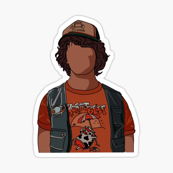 "Dustin - stranger things " Sticker for Sale by Msdesigns28 | Redbubble