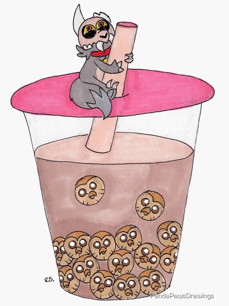 "Owl House Bubble Tea" Sticker for Sale by Doodling-Dragon | Redbubble