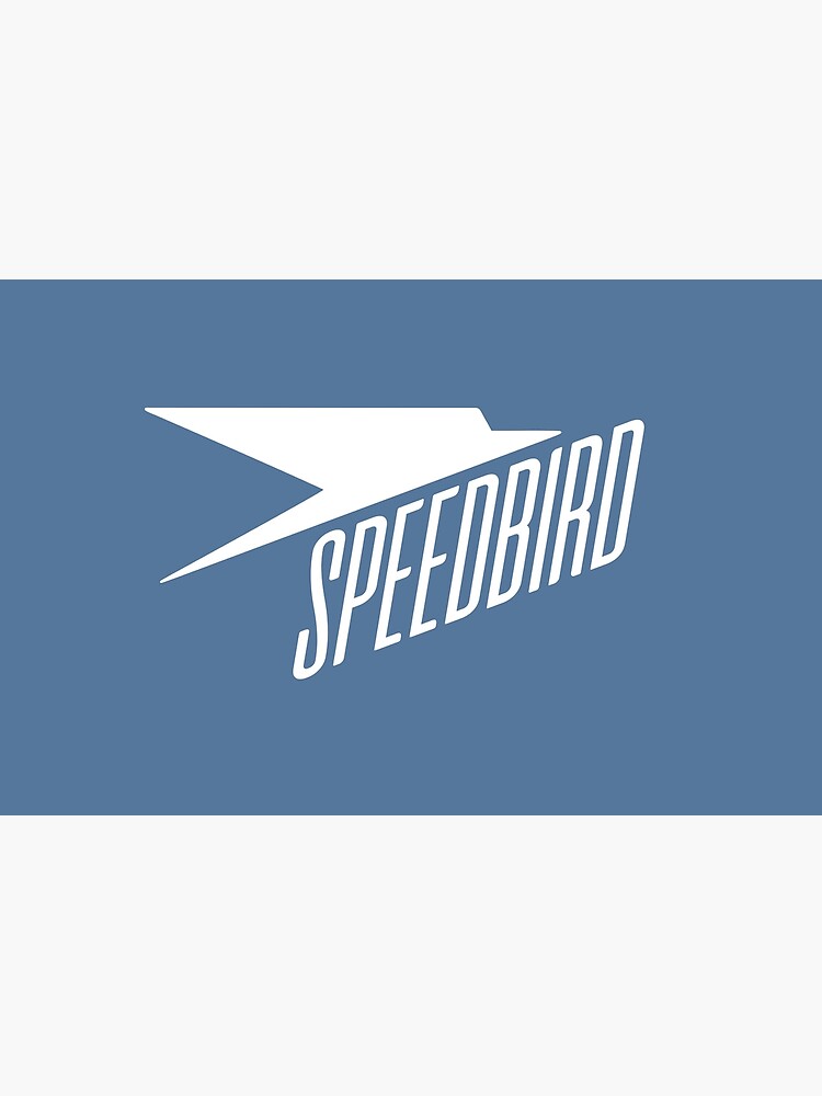 "Speedbird Nostalgia Imprint for Medium and Dark Backgrounds" Zipper ...