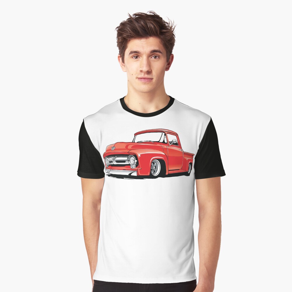 "1956 Ford F 100 Pick Up Truck" Sticker for Sale by Carlostshirts ...