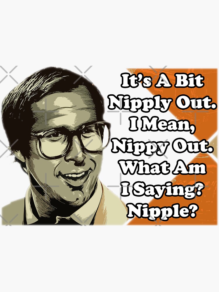 "Nipply, Nippy, Nipple." Sticker by Flash-Jordan | Redbubble