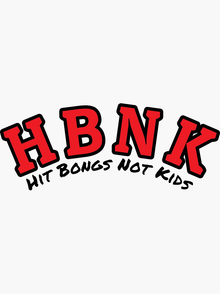"HBNK Uni Logo" Sticker for Sale by HBNK | Redbubble