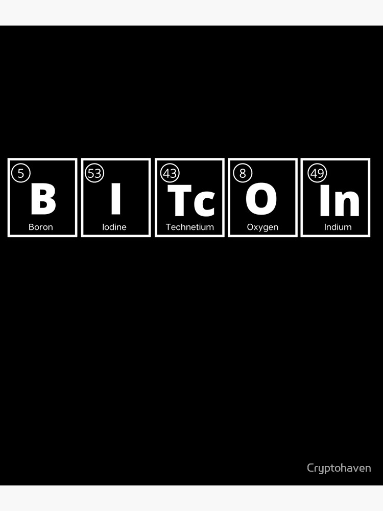 "Bitcoin Periodic Table of Elements" Poster for Sale by Cryptohaven ...