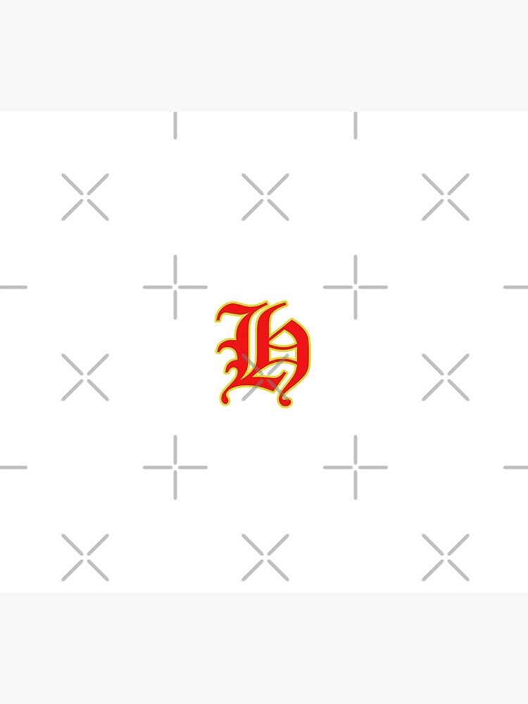 "Letter H - Old English Style Font" Poster for Sale by Quotes-I-Wear ...
