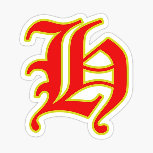 "Letter H - Old English Style Font" Sticker for Sale by Quotes-I-Wear ...