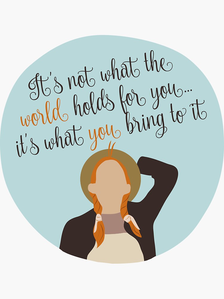 "Anne with an E (1) sticker" Sticker for Sale by buriedhopes | Redbubble