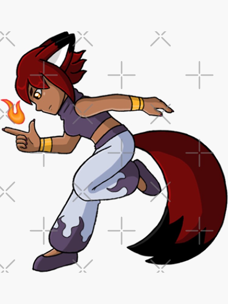"Rubi Little Flame" Sticker for Sale by SarahGolliday | Redbubble