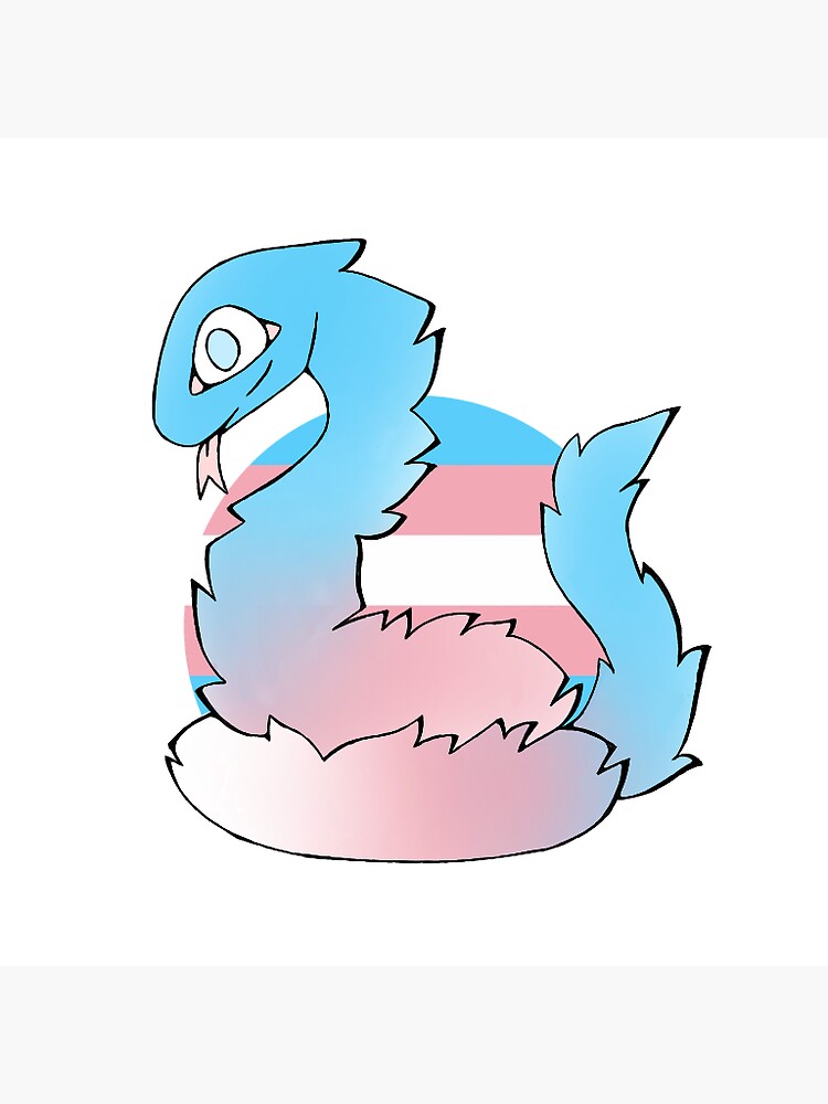"Transgender fluffy pride snake" Sticker for Sale by Ichi-creations ...