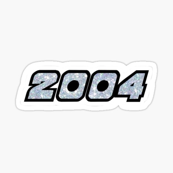"Glittery 2004" Sticker for Sale by Betsymae | Redbubble