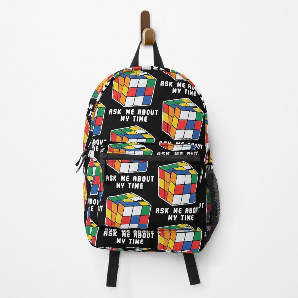"My Time Puzzle Cube Speed Cuber Cubing product" Backpack by ...