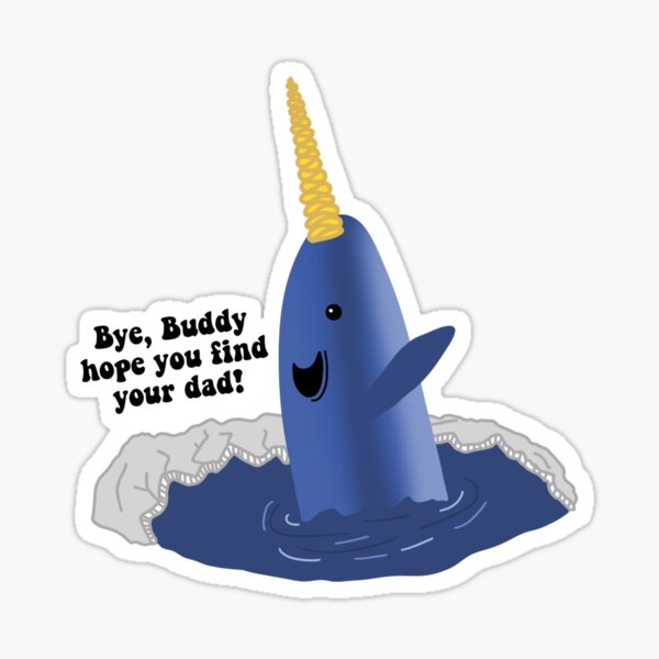 "Mr. Narwal from Elf" Sticker for Sale by Hanzel06 | Redbubble