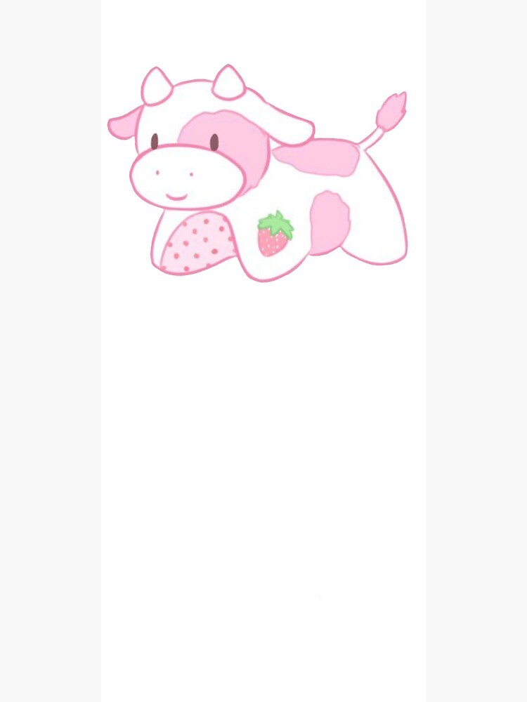 "Strawberry cow " Art Print by Betsymae | Redbubble
