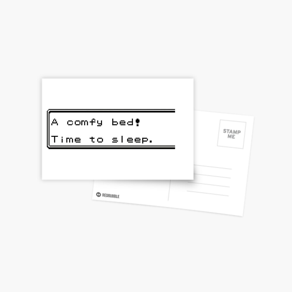 "A Comfy Bed Time to Sleep" Postcard by Nemo312 | Redbubble