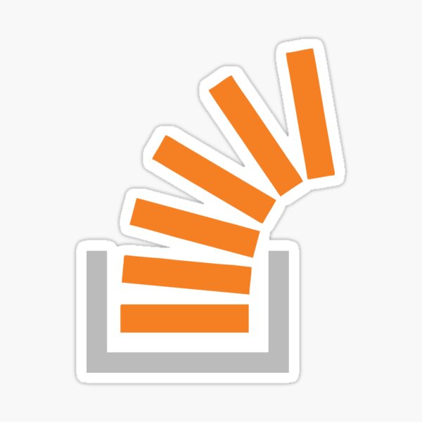 "Stack Overflow" Sticker for Sale by suegiartusar | Redbubble