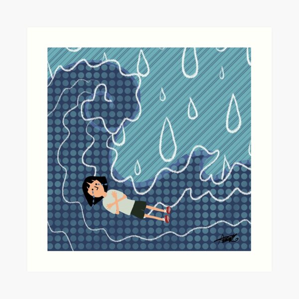 Drowning In Tears Art Prints | Redbubble