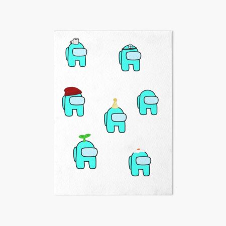 "Cyan Sticker Pack" Art Board Print for Sale by IsaMakesArt | Redbubble