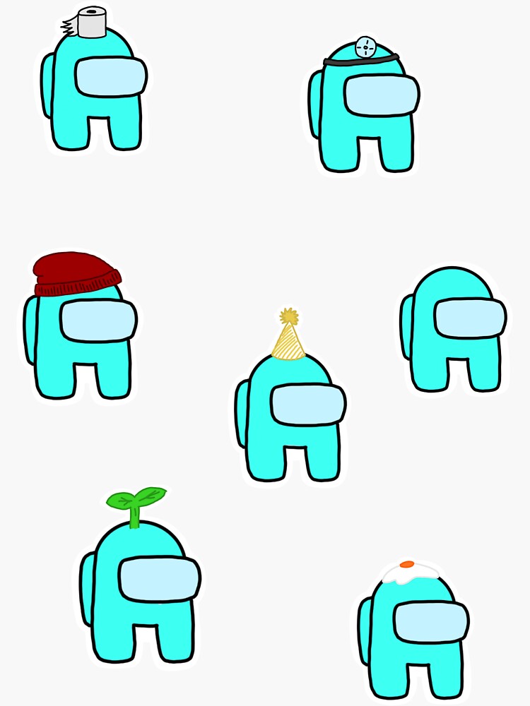 "Cyan Sticker Pack" Sticker by IsaMakesArt | Redbubble