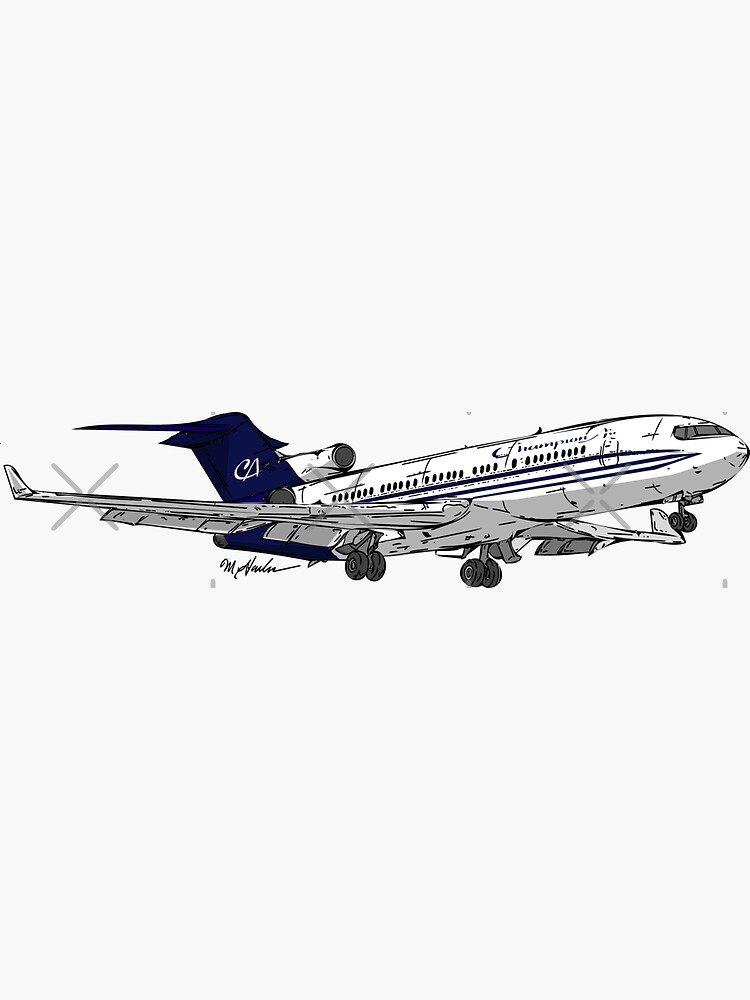 "Boeing 727 200 Champion Air" Sticker for Sale by Michael Garber ...
