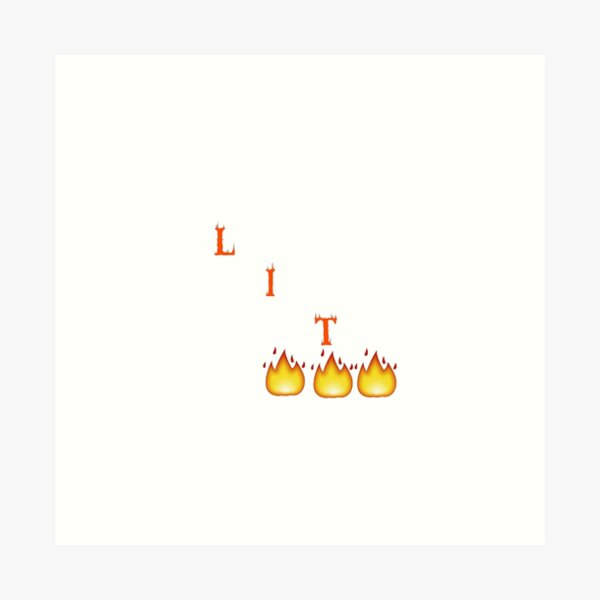 "LIT EMOJI." Art Print by Jpthreads | Redbubble