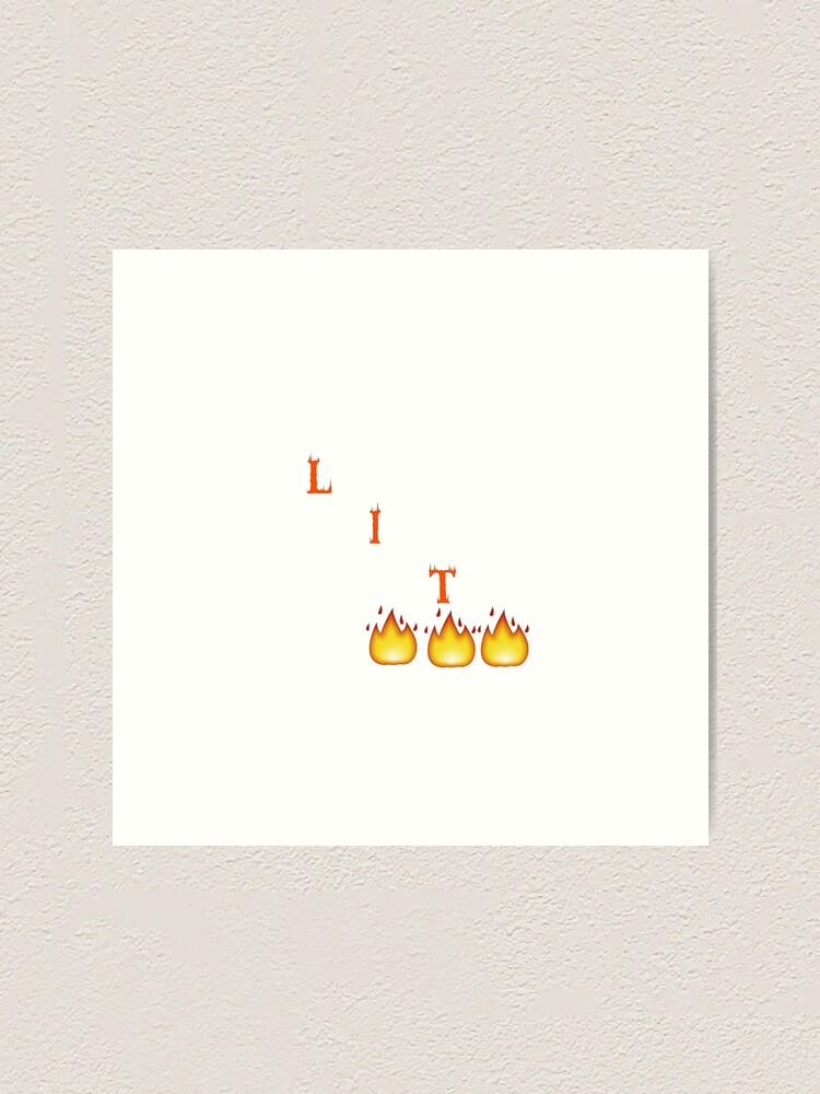 "LIT EMOJI." Art Print by Jpthreads | Redbubble