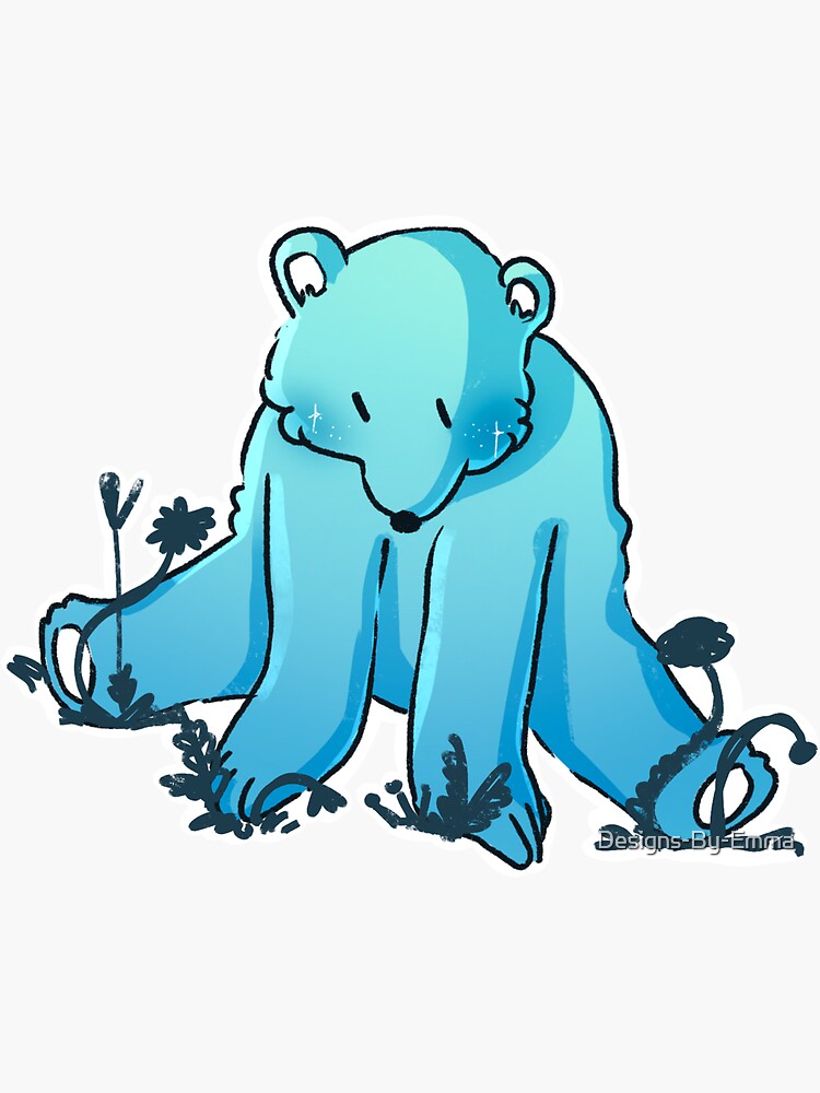 "Blue Bear" Sticker for Sale by Designs-By-Emma | Redbubble