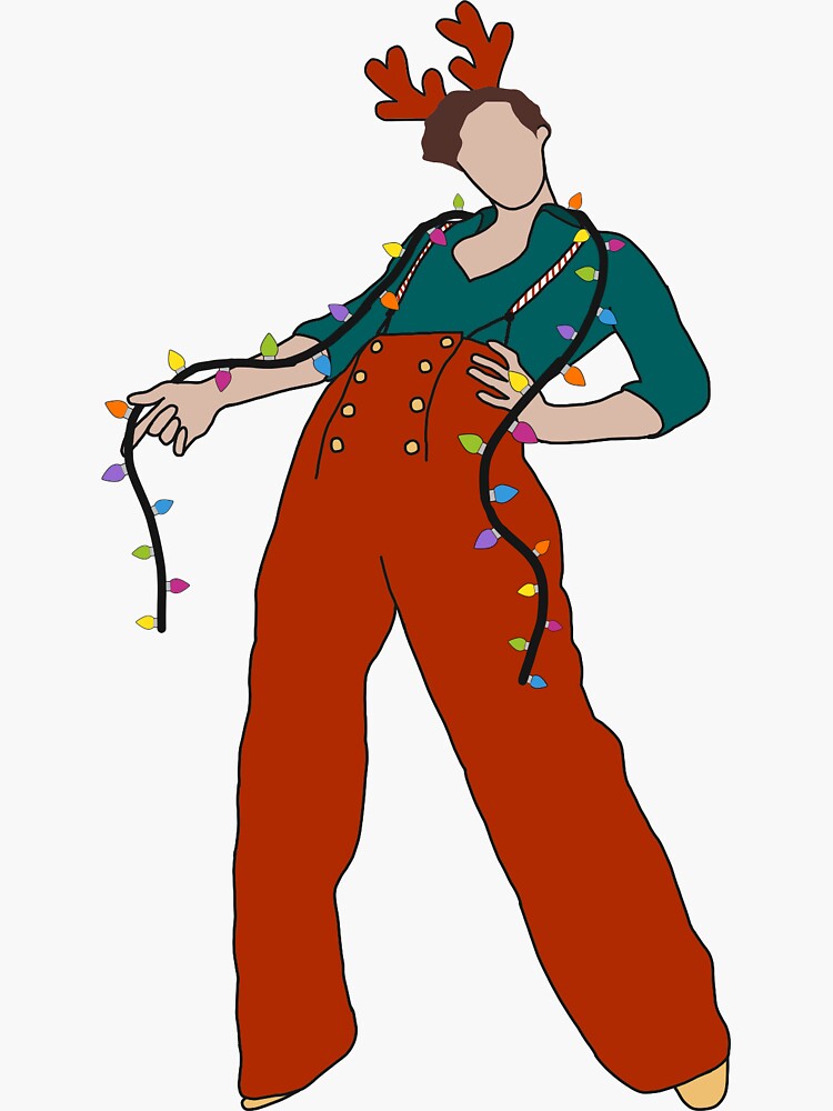 "Christmas Harry with lights" Sticker for Sale by abbykingsley | Redbubble
