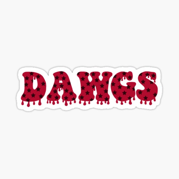 "Dawgs" Sticker for Sale by amandaeg | Redbubble