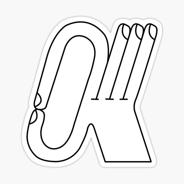 "OK, Hand Sign" Sticker by Pixic | Redbubble
