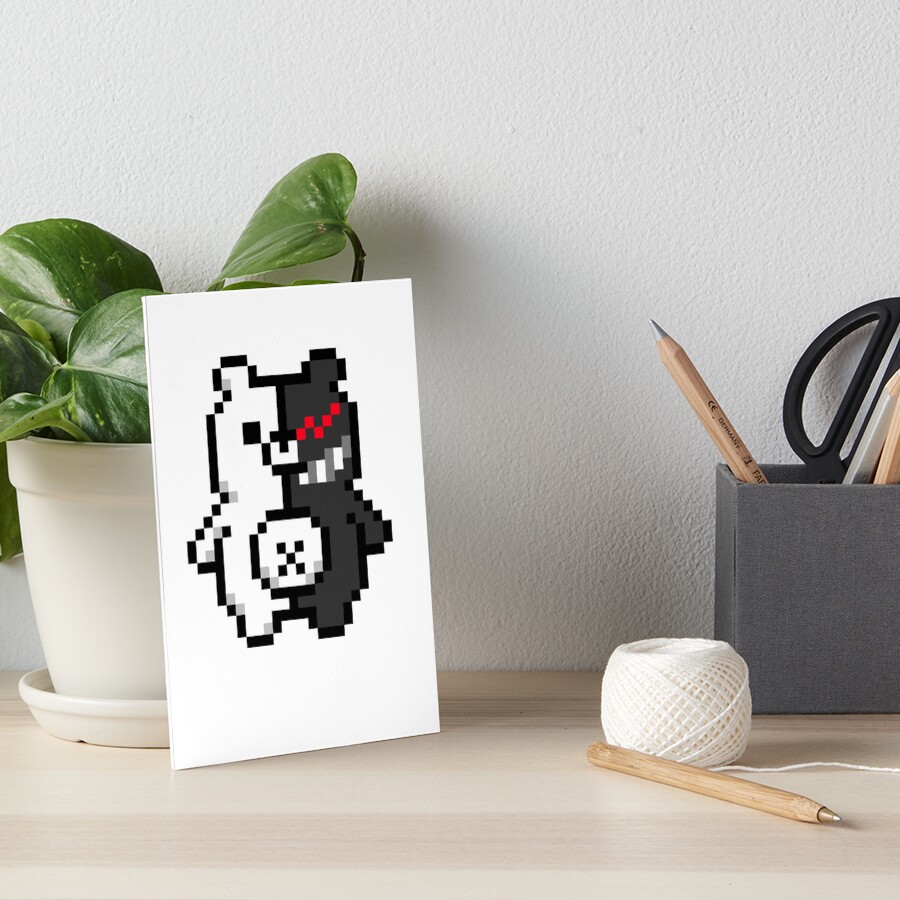 "Pixel Monokuma" Art Board Print for Sale by otaku-art | Redbubble