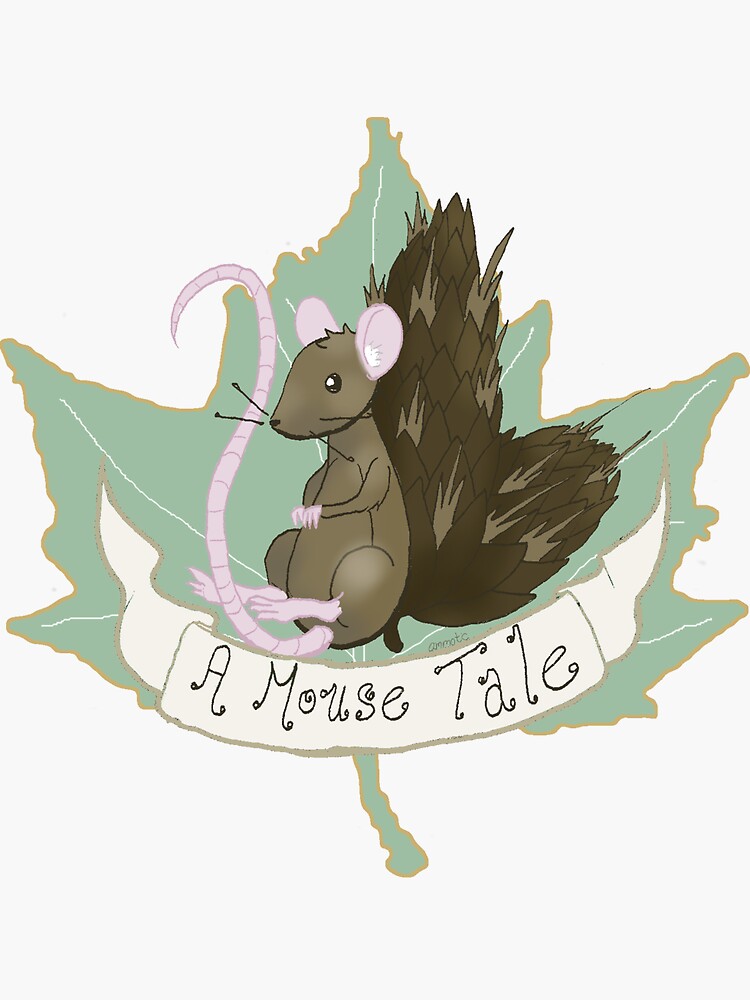 "A Mouse Tale" Sticker for Sale by ammotc | Redbubble