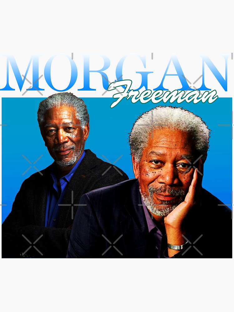 "Morgan Freeman Retro Art" Sticker by mtia61263 | Redbubble