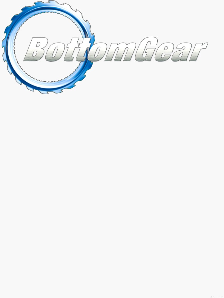"Bottom Gear Logo" Sticker by MarleneWalker3 | Redbubble