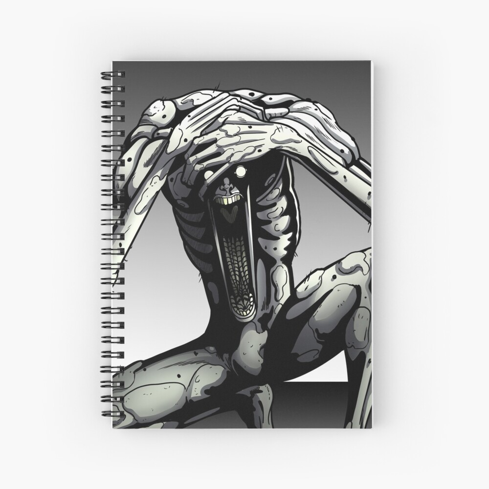 Scp 096 The Shy Guy Spiral Notebook For Sale By Scpillustrated Redbubble