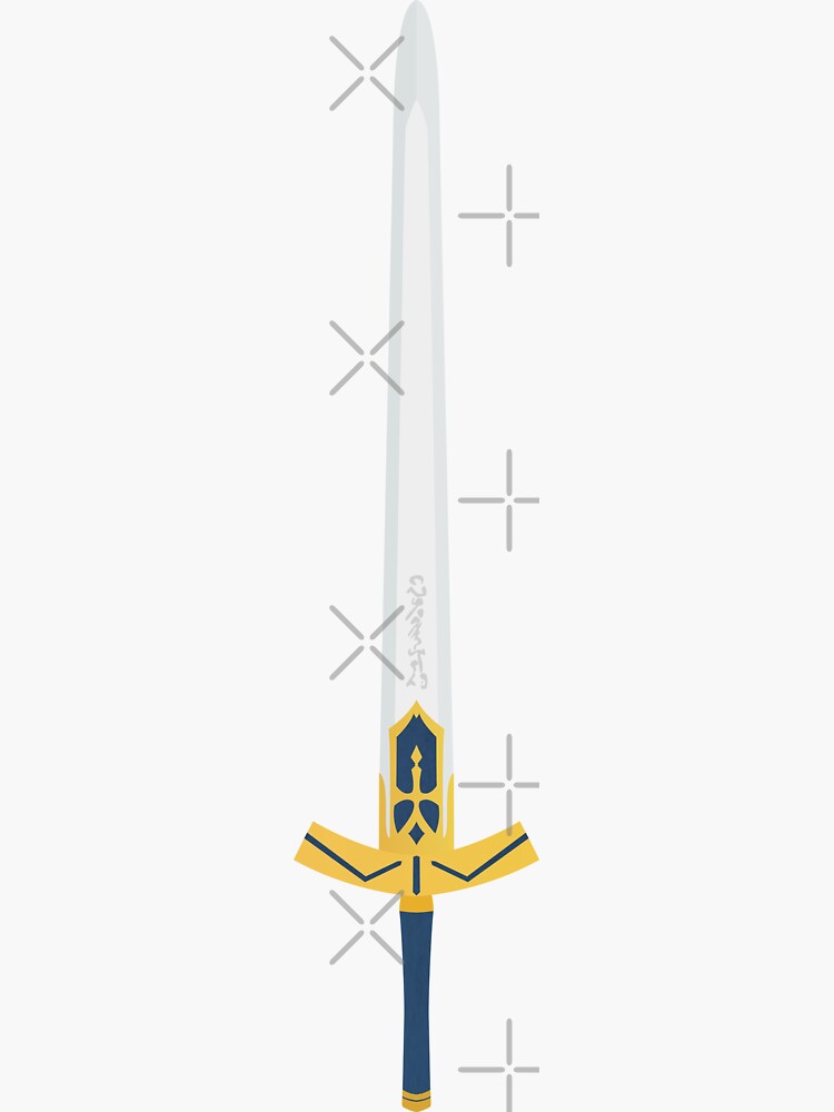 "Excalibur (Unsheathed/Up)" Sticker for Sale by KandataOG | Redbubble