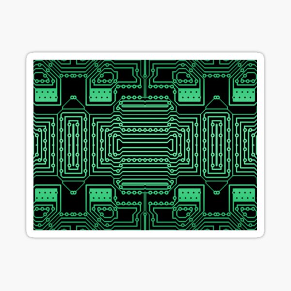 "Circuit Board" Sticker by VisionOne | Redbubble
