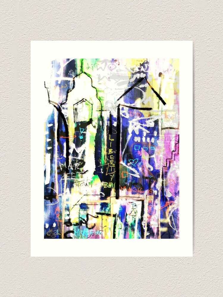 "Philadelphia Urban Pop Art Street Art Liberty Bell Colorful Shabby ...