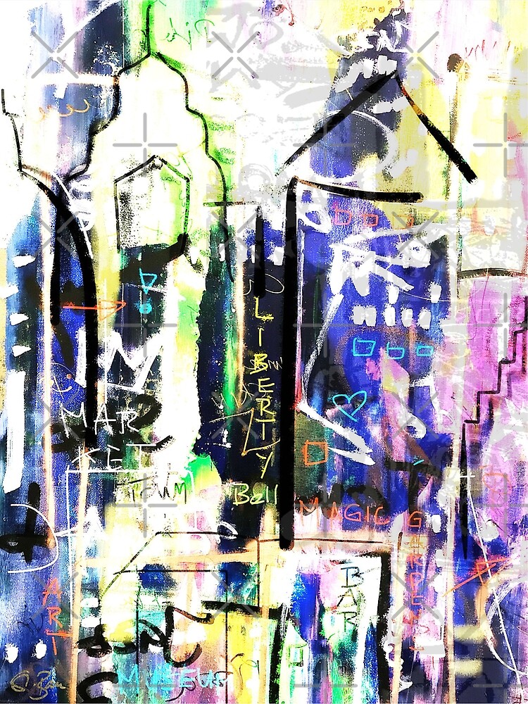 "Philadelphia Urban Pop Art Street Art Liberty Bell Colorful Shabby ...