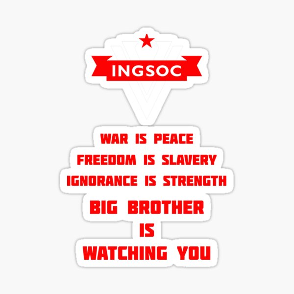 "INGSOC Guidelines" Sticker for Sale by Strigon67 | Redbubble