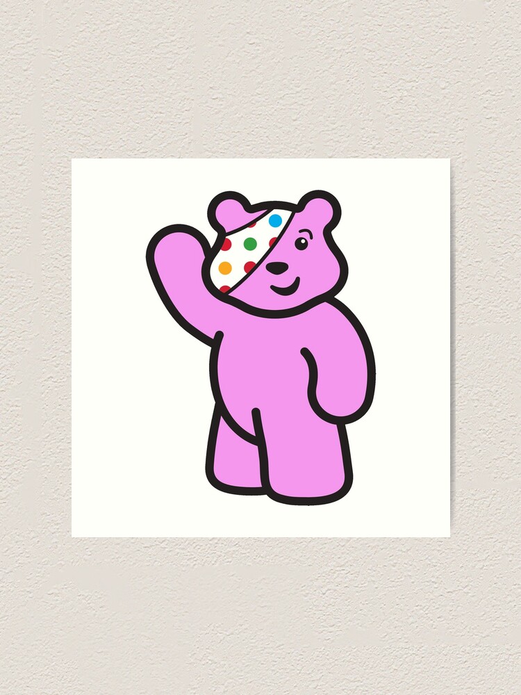 "Pink Pudsey Bear" Art Print for Sale by M. Sha | Redbubble